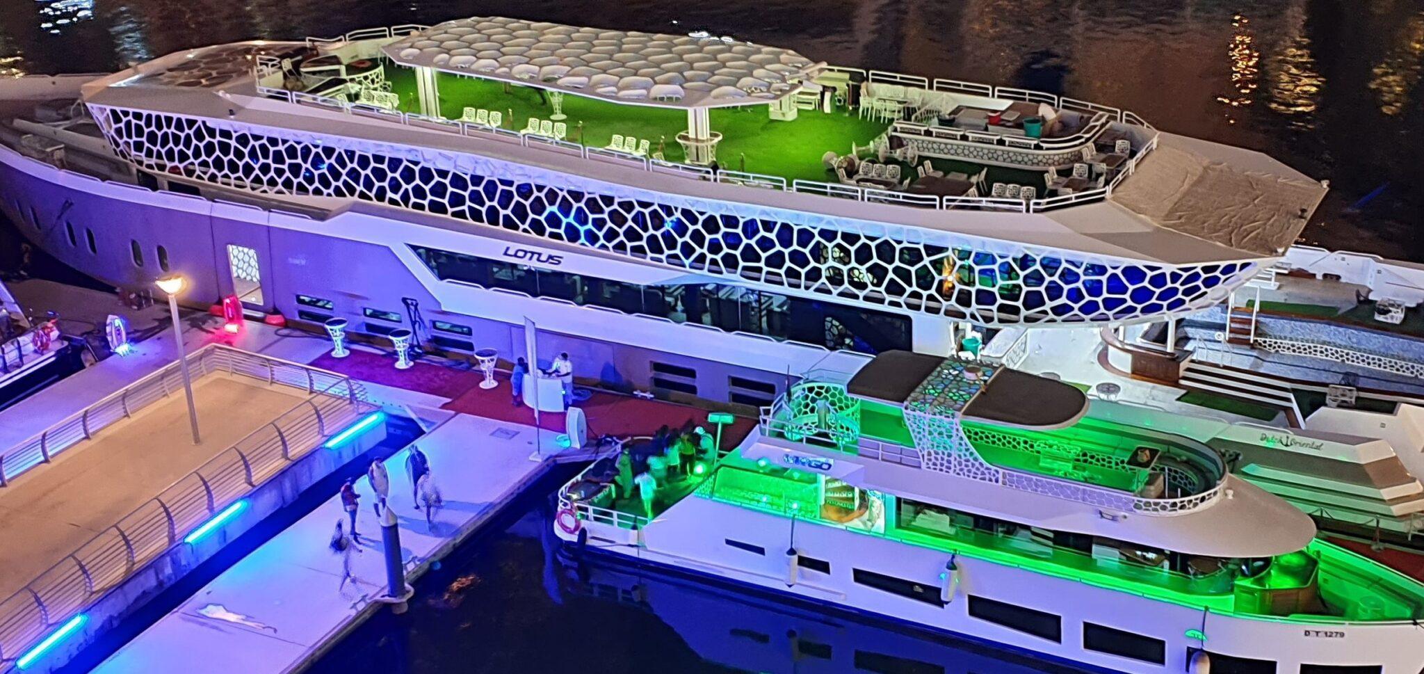 Lotus Mega Yacht Dinner Cruise | Best Dhow Cruise Dubai